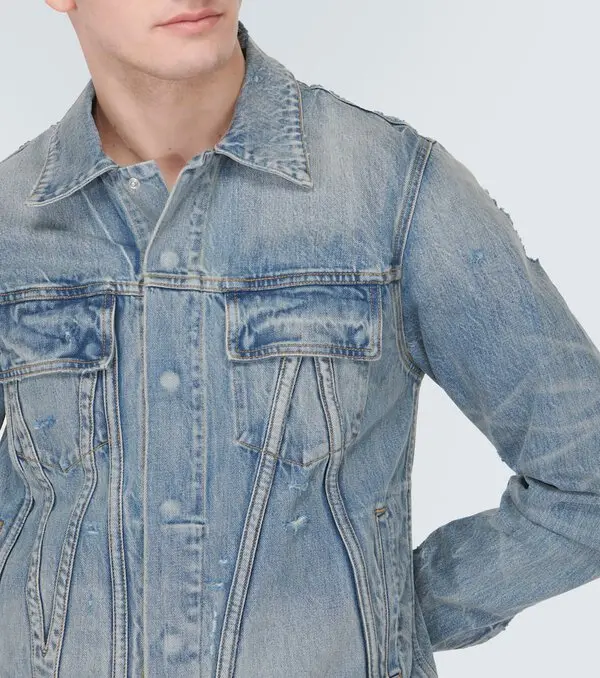 Amiri Distressed Denim Jacket