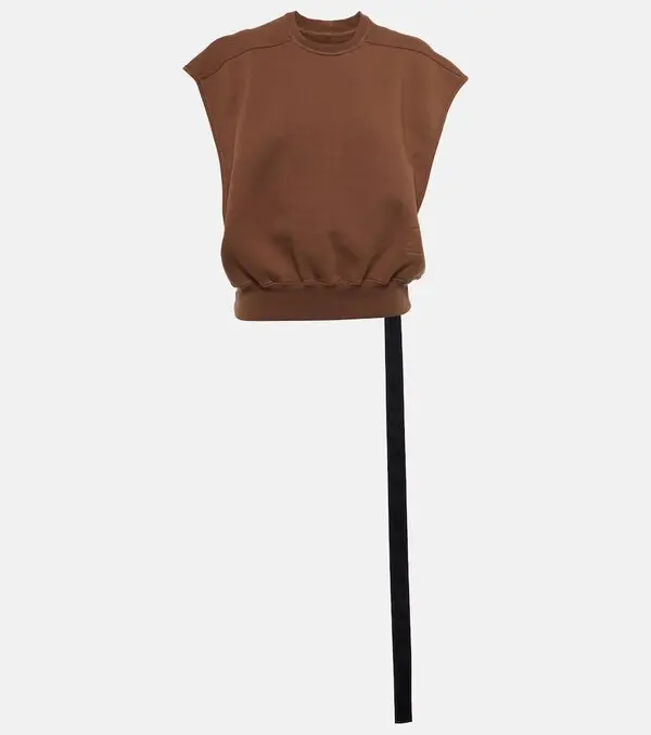 Rick Owens Oversized Jersey Top - Brown