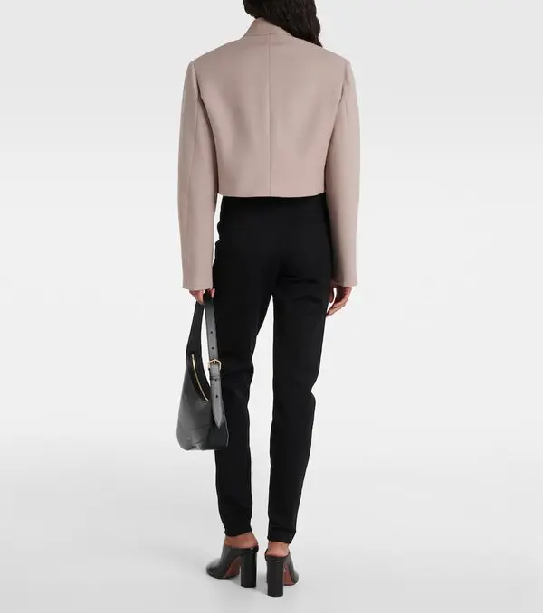 Alaïa High-rise Gabardine Leggings