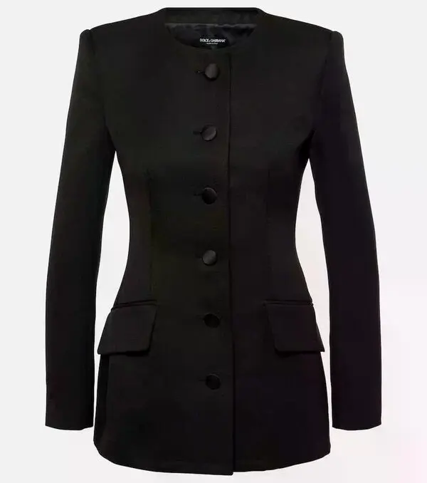 Dolce & Gabbana Crêpe Blazer - Black