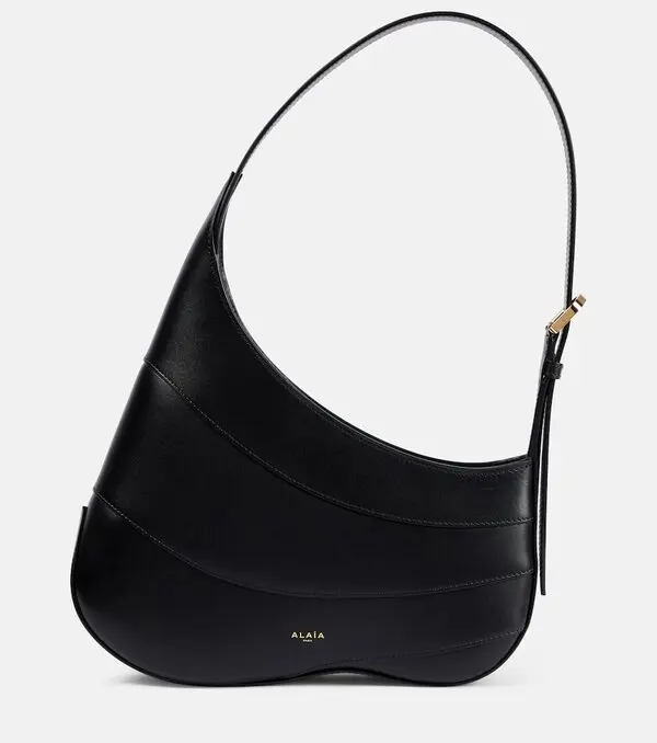 Alaïa Leather Shoulder Bag - Black