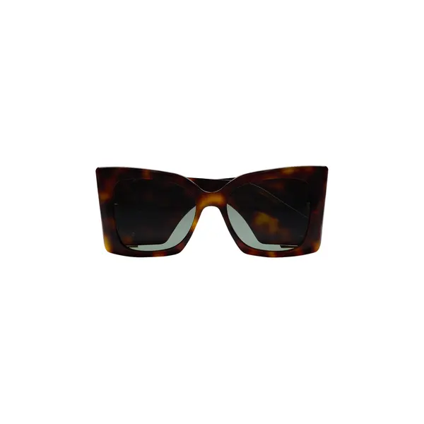 Saint Laurent Oversize Cat Eye Sunglasses 'havana - Brown