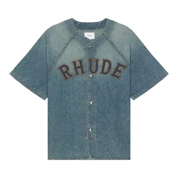 Rhude Baseball Denim Shirt