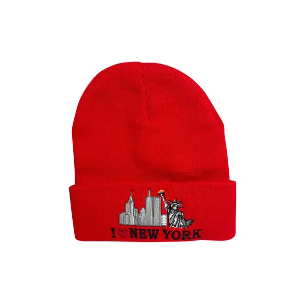 Supreme I Love Ny Beanie - Red