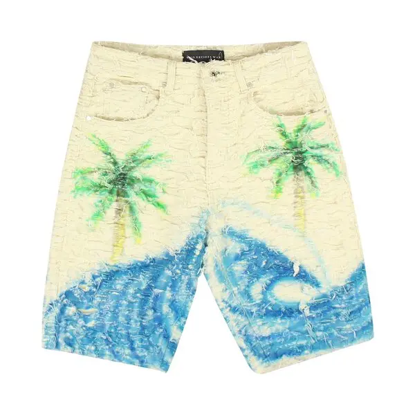 WHO DECIDES WAR BY EV BRAVADO Farley Hill Denim Shorts - Multicolor