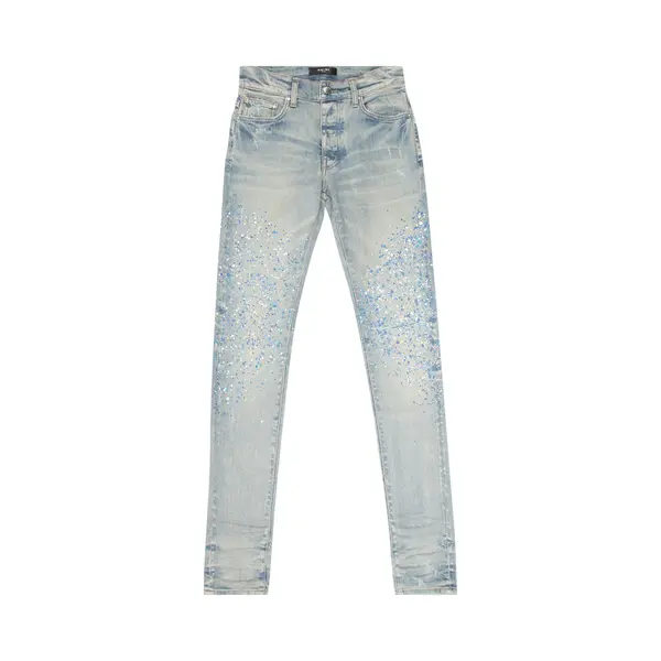 Amiri Crystal Painter Jeans - Blue