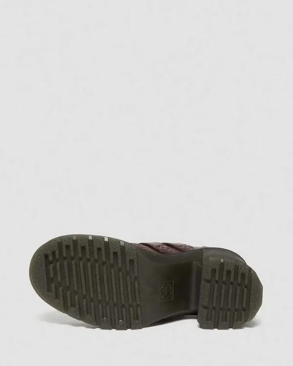 Dr. Martens Eviee Leather Mary Jane Heeled Shoes - Brown