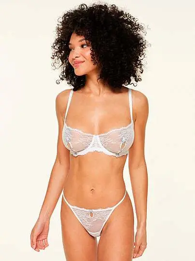 Victoria's Secret Adore Me Margeaux Balconette Bra - White,ivory