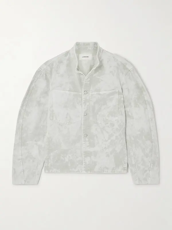 LEMAIRE Printed Denim 'curved Sleeves' Jacket - Unknown
