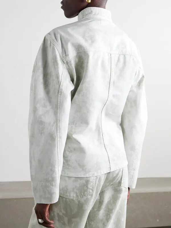 LEMAIRE Printed Denim 'curved Sleeves' Jacket - Unknown