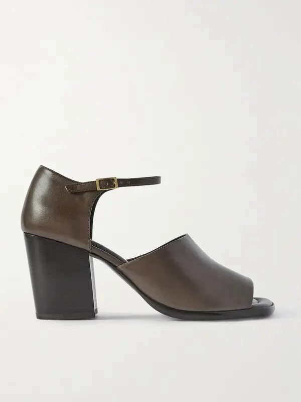 LEMAIRE Leather Sandals - Brown