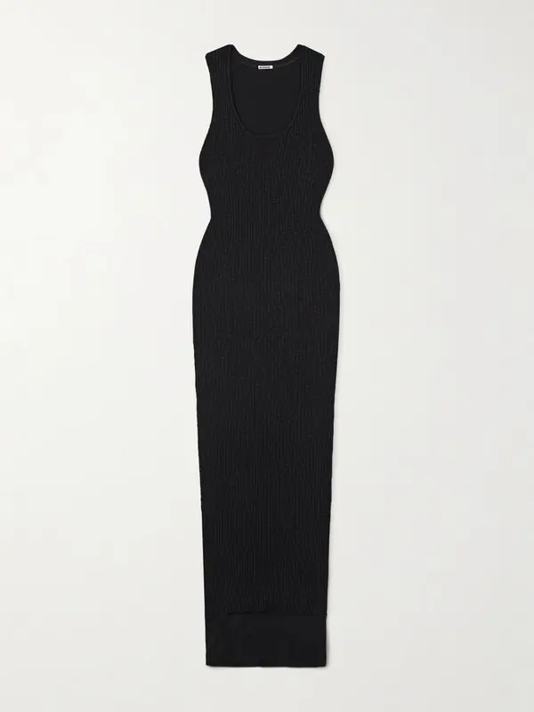 JIL SANDER Ribbed Maxi Dress