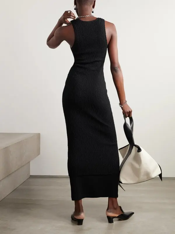 JIL SANDER Ribbed Maxi Dress