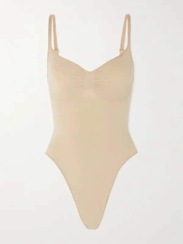 SKIMS Seamless Sculpt Thong Bodysuit - Neutrals