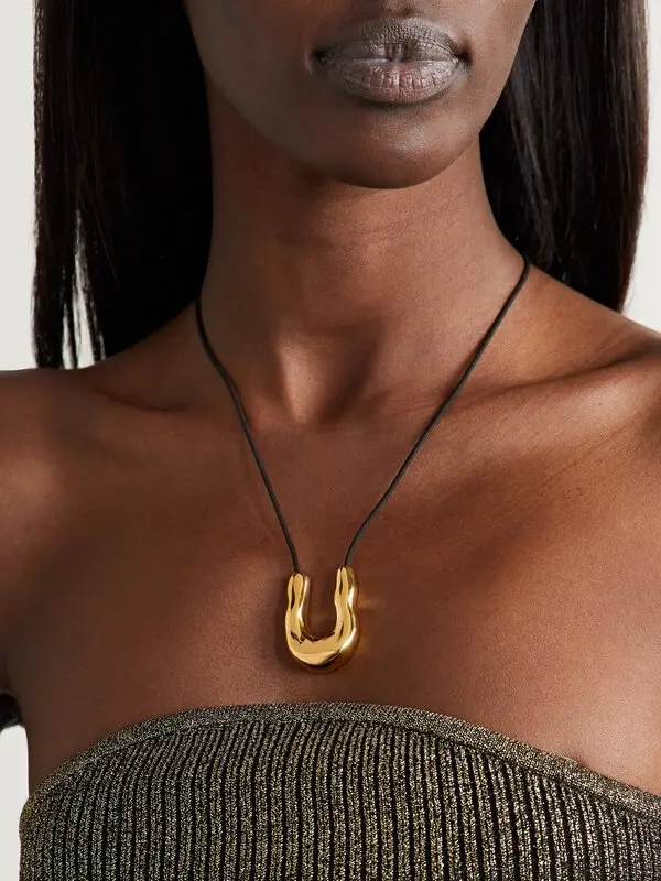 Agmes Wishbone Pendant Necklace