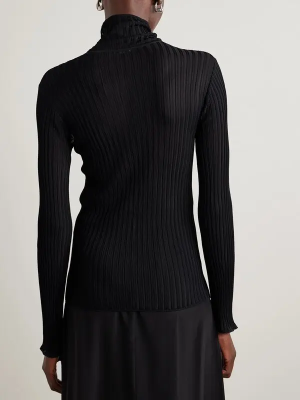 FFORME Elin Ribbed-knit Turtleneck Sweater