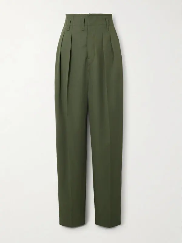 LEMAIRE Pleated Tapered Wool Pants