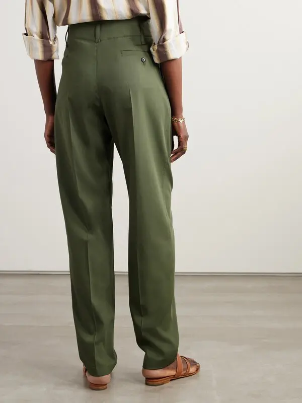 LEMAIRE Pleated Tapered Wool Pants