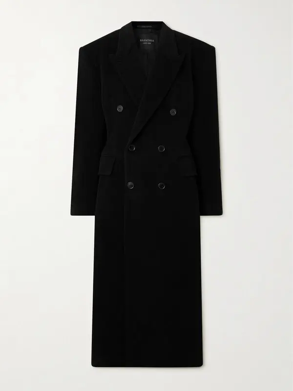 Balenciaga Double-breasted Oversized Cashmere And Wool-blend Coat