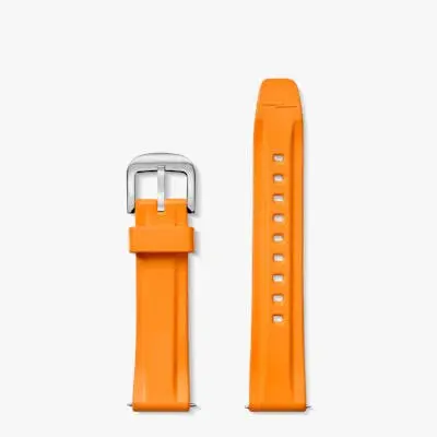 Shinola 20mm Rubber Watch Band By - Orange