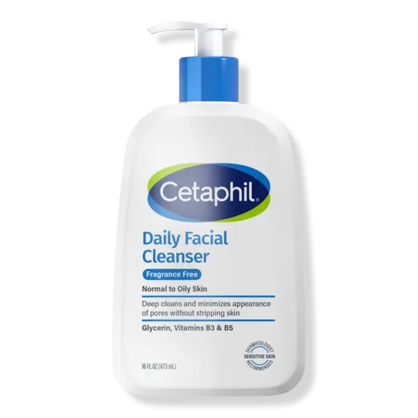 Cetaphil Daily Facial Cleanser Face Wash Fragrance Free For Sensitive Skin - One-color