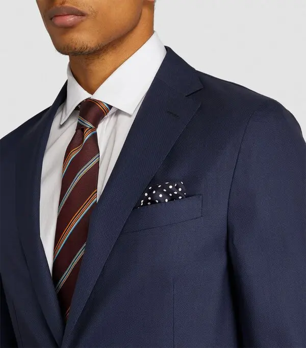 Ralph Lauren Silk Polka-dot Pocket Square