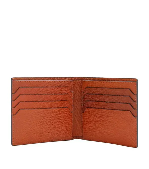 Santoni Leather Ombré Bifold Wallet