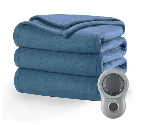 Sunbeam Fleece Heated Electric Blanket- Twin