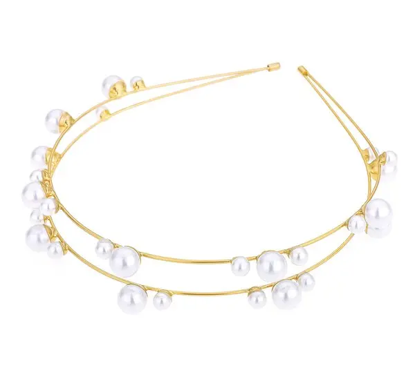 Ettika Faux Pearls Headband - One-color