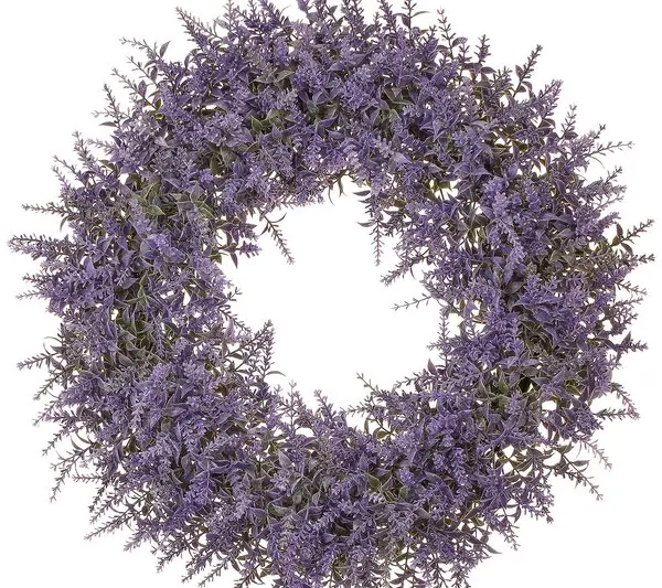 VALERIE PARR HILL Lavender Garden Wreath 18' Valerie - One-color