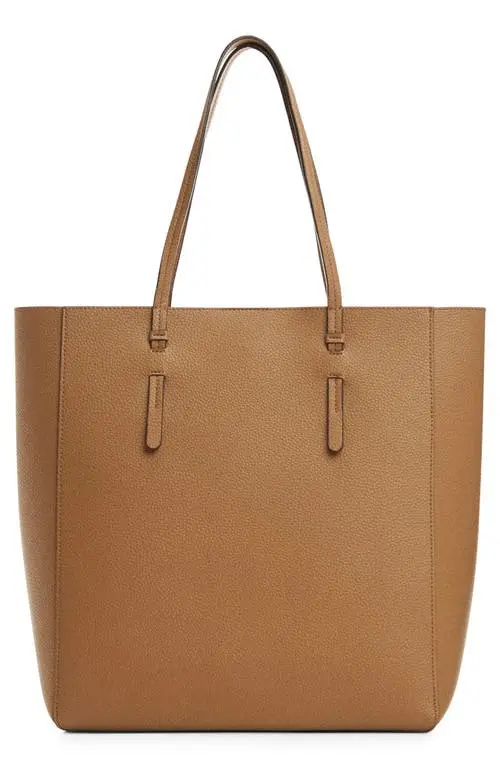 Mango Faux Leather Shopper Tote