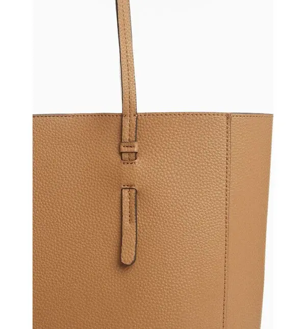 Mango Faux Leather Shopper Tote
