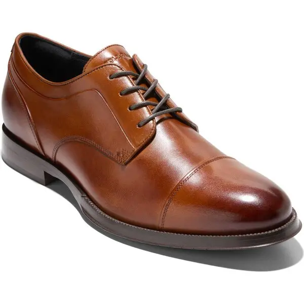 Cole Haan Carnegie Cap Toe Derby - British Tan