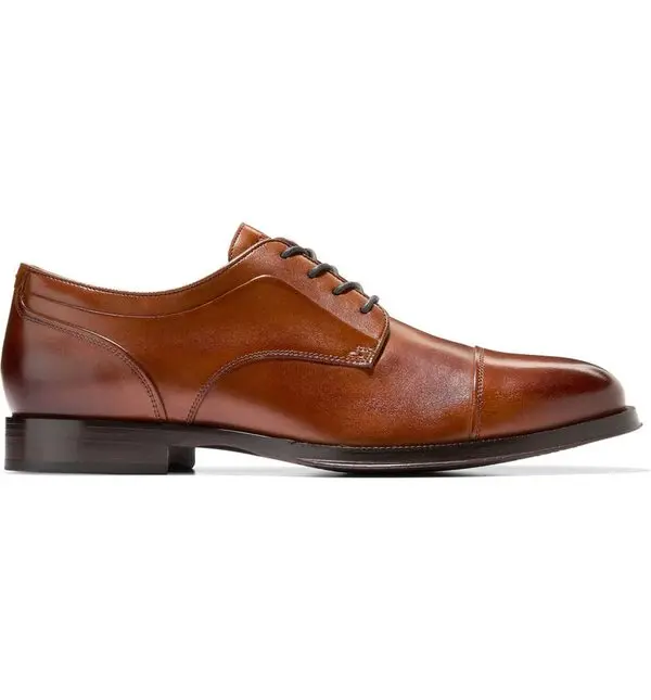 Cole Haan Carnegie Cap Toe Derby - British Tan