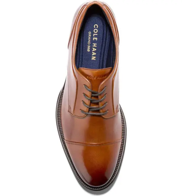 Cole Haan Carnegie Cap Toe Derby - British Tan