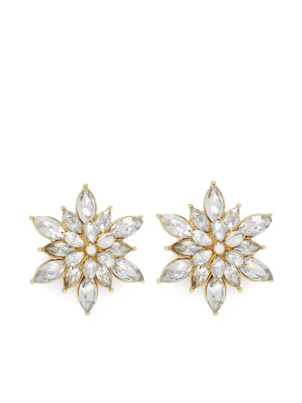 HZMER JEWELLERY Crystal Star Earrings - Gold