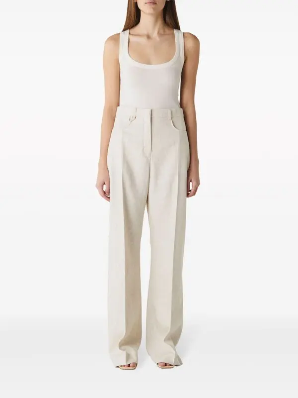 Jacquemus Sauge Flared Trousers - Neutrals