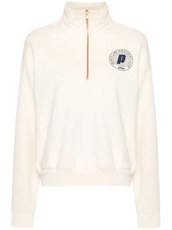 Sporty & Rich Logo-print Sweatshirt - Neutrals