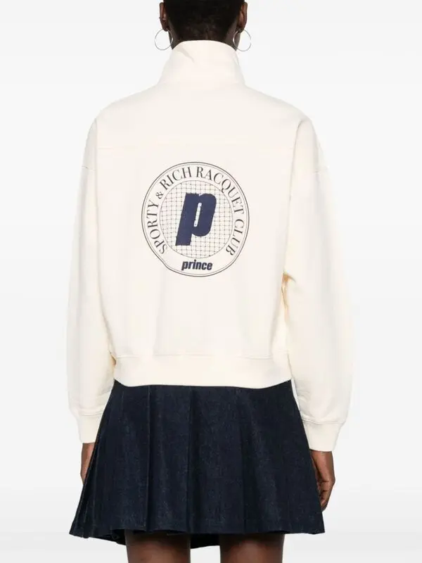 Sporty & Rich Logo-print Sweatshirt - Neutrals