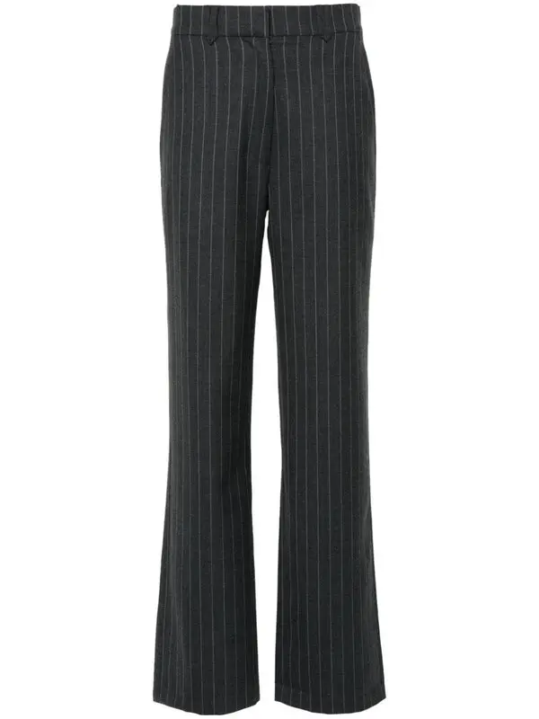 ANINE BING Drew Pinstripe Trousers