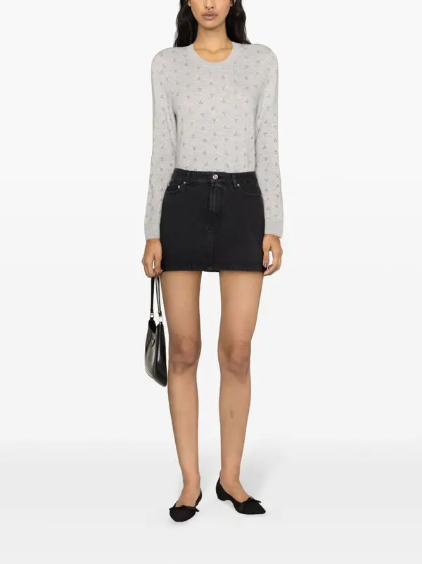 A.p.c. Mid-rise Denim Miniskirt