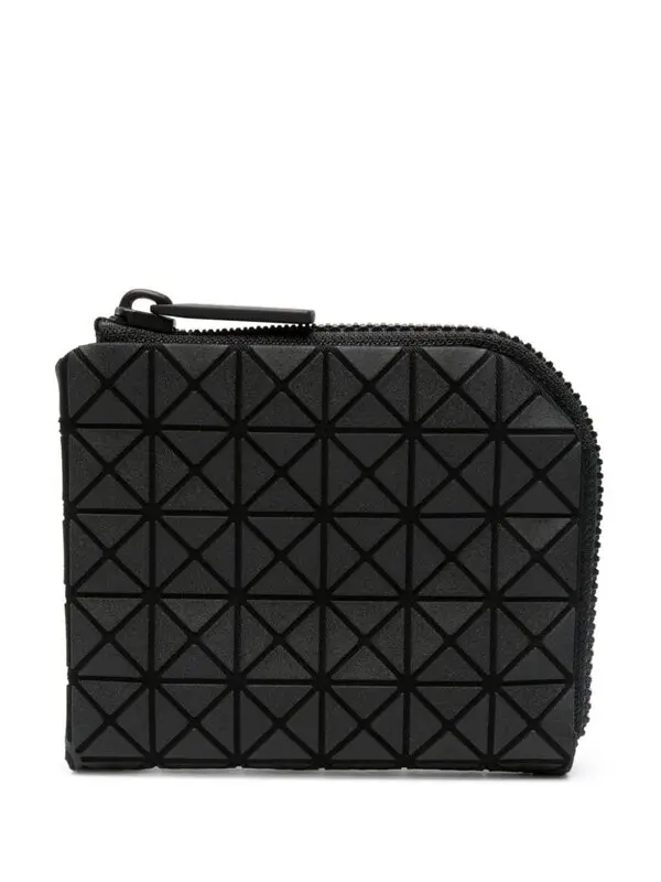 Issey Miyake Clam Geometric-panelled Wallet - Black