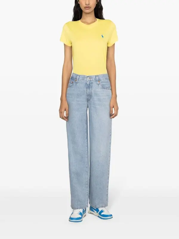 Polo Ralph Lauren Polo Pony-embroidered Cotton T-shirt - Yellow