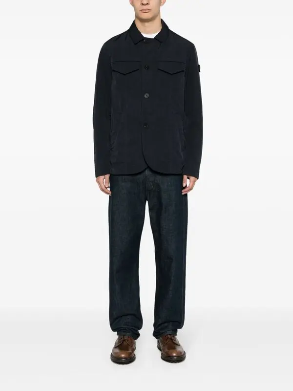 Peuterey Logo-appliqué Shell Jacket - Blue