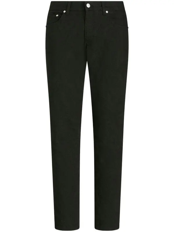 Etro Patterned Jacquard Slim-cut Jeans