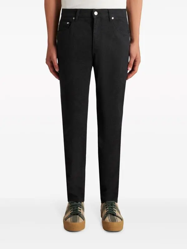 Etro Patterned Jacquard Slim-cut Jeans