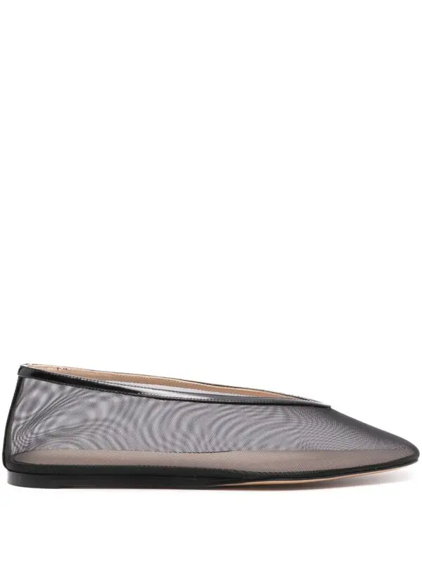 Le Monde Beryl Luna Mesh Ballerina Shoes - Black