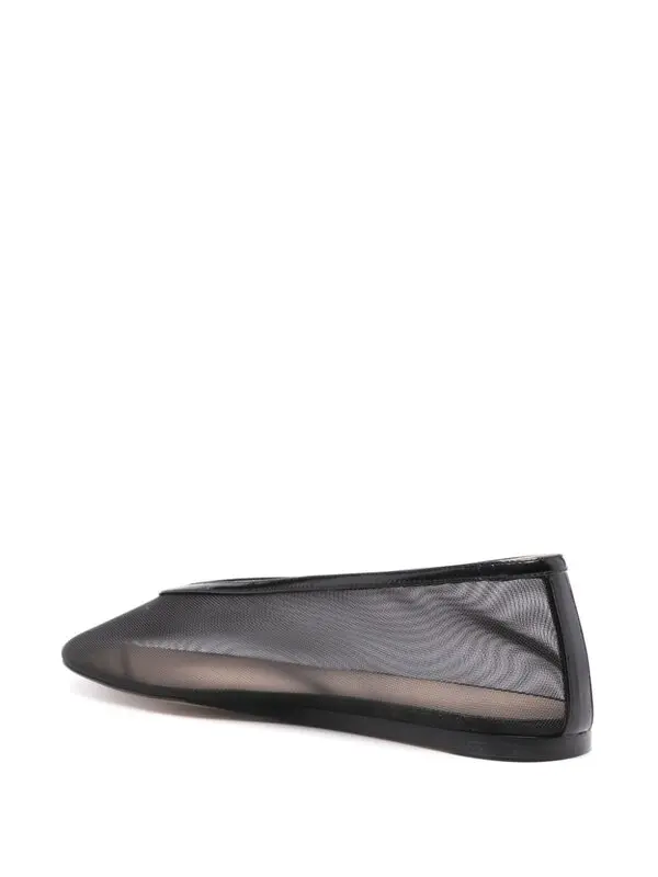 Le Monde Beryl Luna Mesh Ballerina Shoes - Black