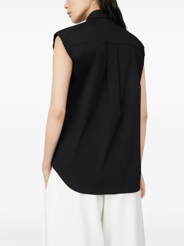 Brunello Cucinelli Monili-trim Sleeveless Shirt