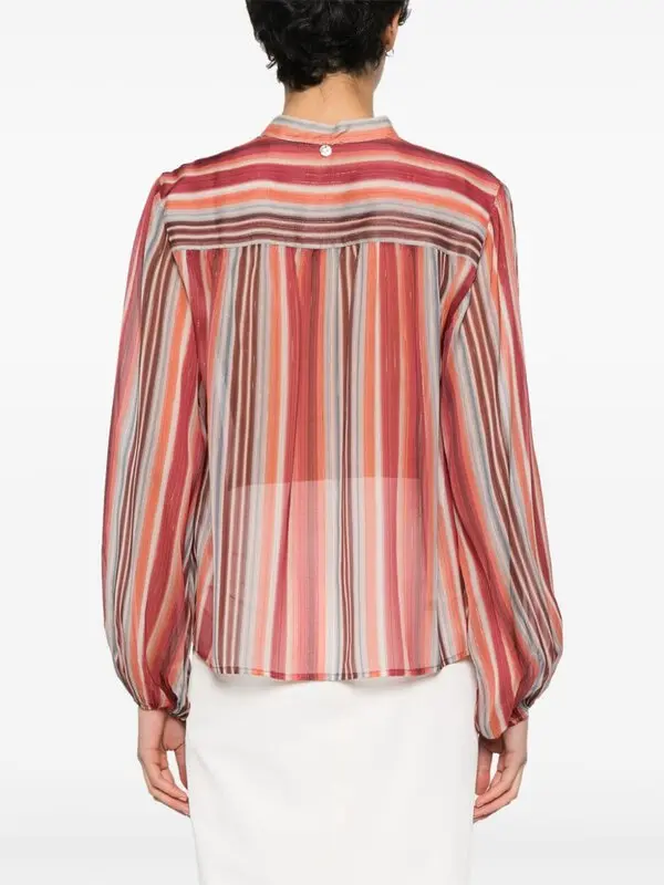 Liu Jo Tassel-detail Striped Blouse